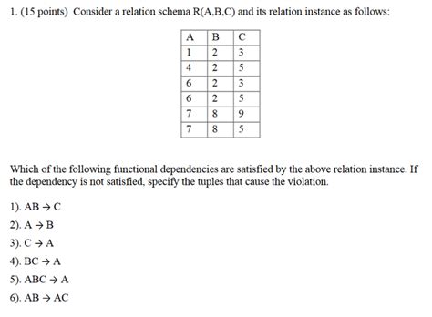 solved consider a relation schema r a b c and its relation
