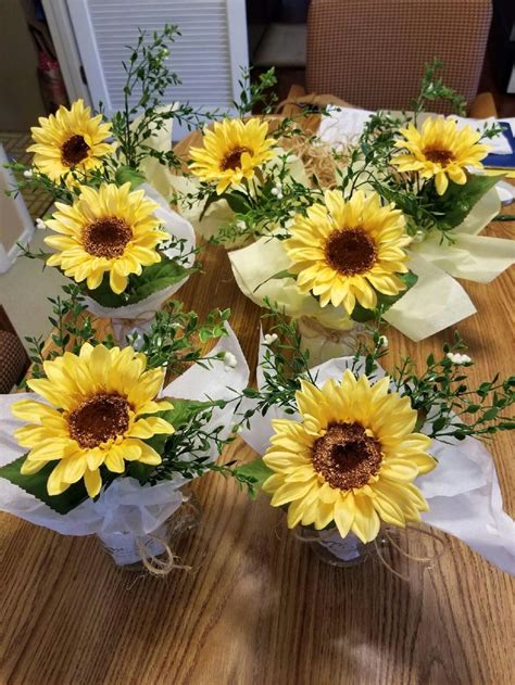 DIY Sunflowers In Mason Jars For A Western Party Sunflower