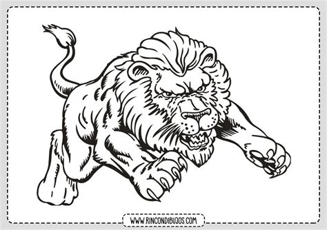 Dibujos De Leones Para Colorear Leon Y Leona De La Sabana