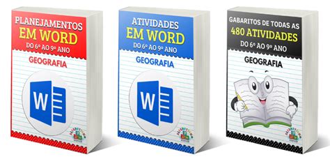 Planejamentos de Geografia 6º ao 9º Ano Só Atividades Atividades