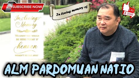 DRHOBBY In Loving Memory Alm Pardomuan Natio YouTube
