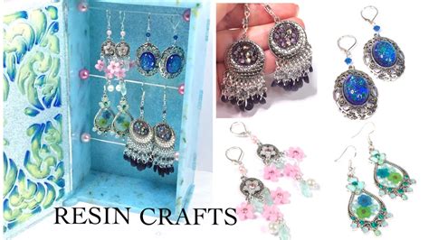 Resin Crafts Jewelry Making Earrings Jewelry Cabinet Funshowcase