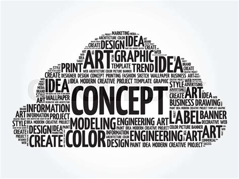 CONCEPT Word Cloud Stock Vector Colourbox