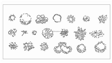 20 Ground Cover Plants Free AutoCAD Block Free Cad Floor Plans