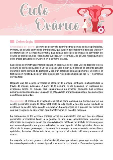 Ciclo Ovárico Juanita Zapata uDocz