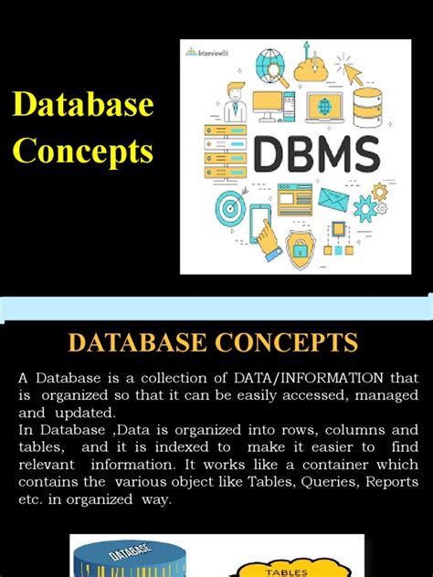 dbms concepts and relational data model pdf databases relational database