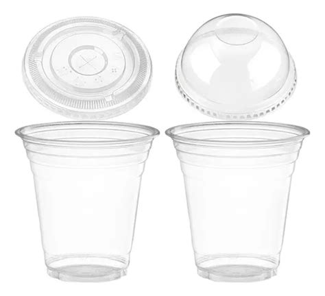 Pack Vaso Tapa Domo Plana 14oz 200pz