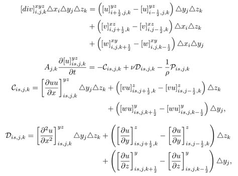 discrete navier stokes equation of fsm download scientific diagram