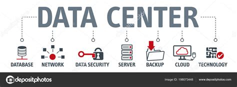 Data Center Cloud Computer Connection Hosting Server Database Concept