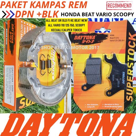 Jual Discpad Kampas Rem Cakram Depan Daytona Honda All Beat Series Fi
