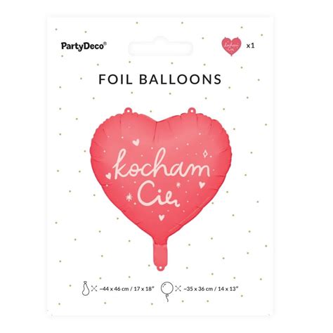 Balon foliowy serce Kocham Cię 45 cm sklep Smart Deco