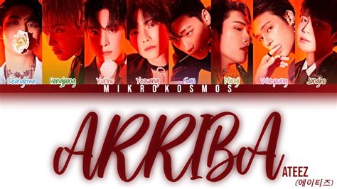 ATEEZ 에이티즈 ARRIBA Color Coded Lyrics Aze Rom Han YouTube