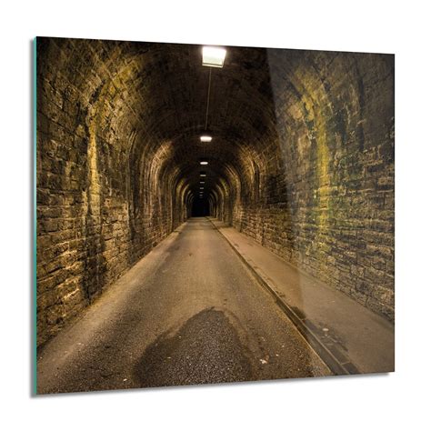 ArtprintCave Obraz na szkle Tunel światło mur 60x60 cm