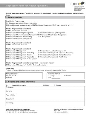 Fillable Online Please Read The Attached Guidelines For Non EU