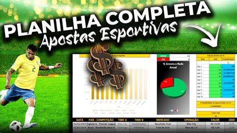 PLANILHA COMPLETA DE APOSTAS ESPORTIVAS GESTÃO DE BANCA Guilherme