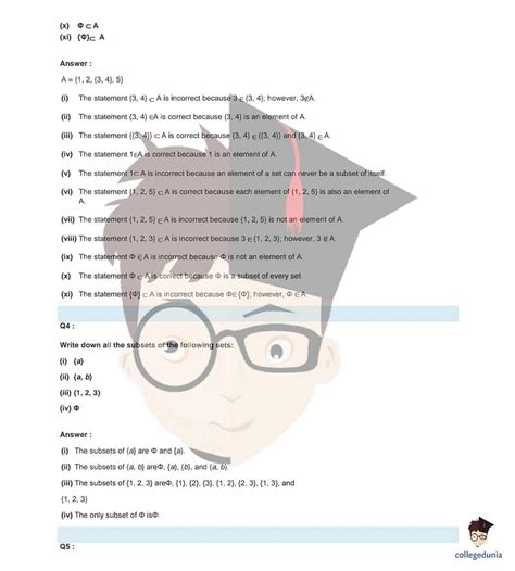 ncert solutions class 11 mathematics chapter 1 sets