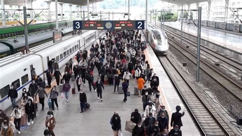 Railway Passenger Trips Rebound In China As Covid Measures Ease Cgtn