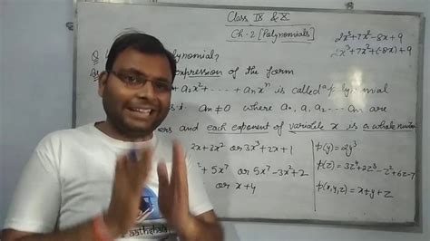 class ix and x polynomials introduction youtube