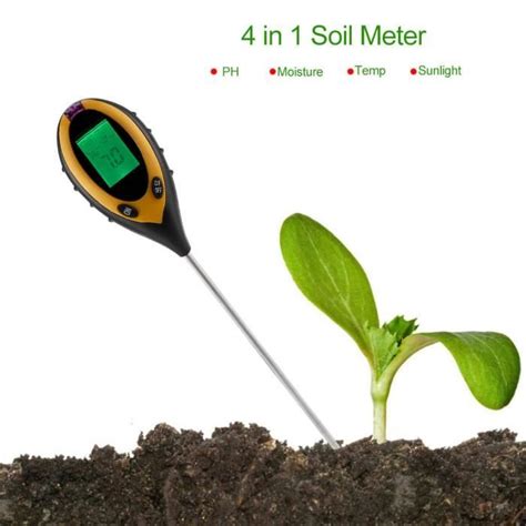 Sonew mètre de testeur de pH de lumière du soleil de température d