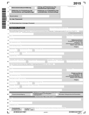 Einkommensteuererkl Rung Fill And Sign Printable Template Online