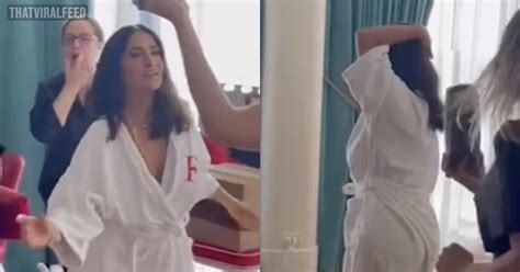 Salma Hayek Accidentally Flashes As She Celebrates 24 Million Instagram