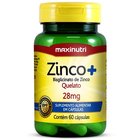 Zinco Quelato Mg Idr C Psulas Maxinutri Submarino