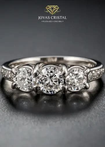 Anillo De Compromiso Modelo Alma En Plata 925 Joyas Cristal