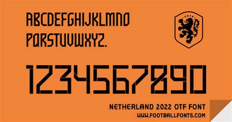 Netherlands Football Fonts