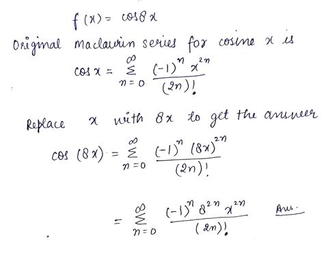 [solved] find the maclaurin series for f x assuming that f x course hero