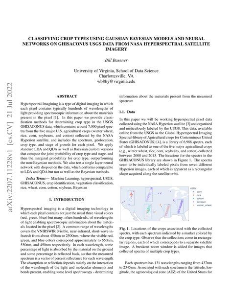 pdf classifying crop types using gaussian bayesian models and neural networks on ghisaconus