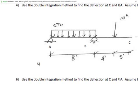 solved use the double integration method to find the