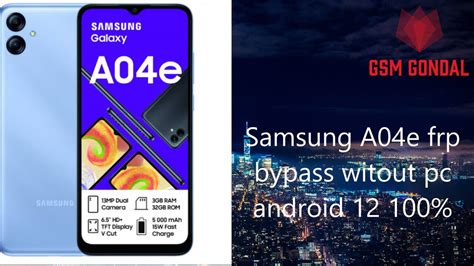 Samsung A04e FRP Bypass Method 1 Without Pc Android 12 Latest Security