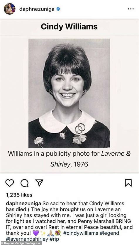 Cindy Williams Passes Away After Brief Illness At 75 Years Of Age