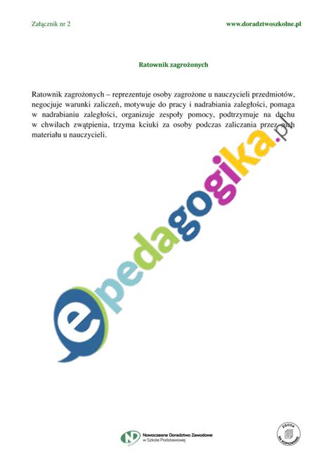 Scenariusz zajęć dla uczniów klas VII VIII ePedagogika