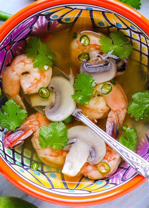 Tom Yum Soup Spicy Thai Soup With Shrimp Recipe