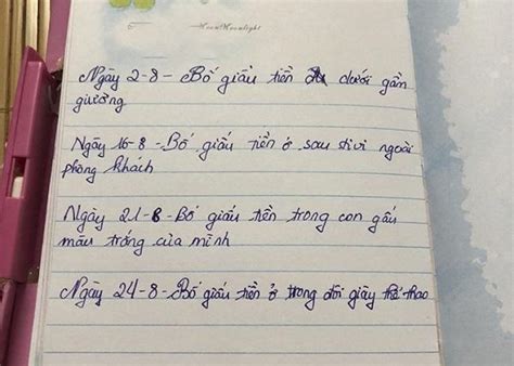Bố chết lặng khi phát hiện nhật ký của con gái lòi ra bí mật 2sao