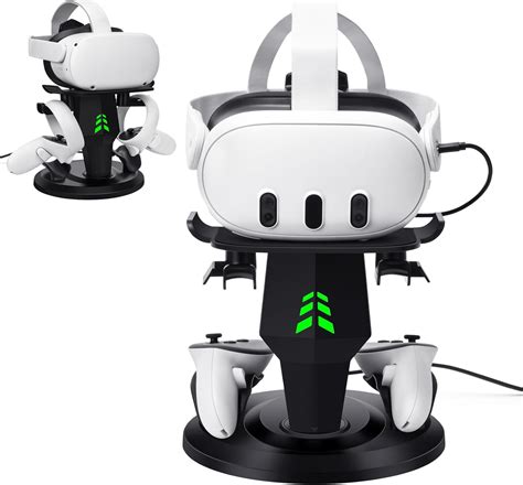 Lampelc VR Charging Stand For Meta Oculus Quest 3 Quest 2 Headset