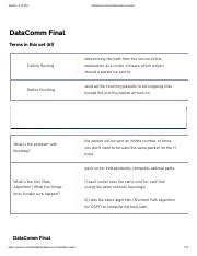 Datacomm Final Flashcards Quizlet Pdf Pm Datacomm Final