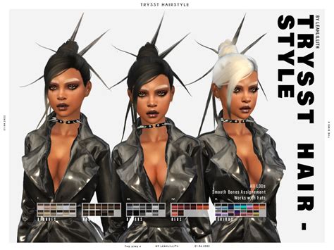 The Sims Resource Leahlillith Trysst Hairstyle