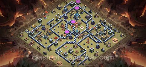 Best Anti 3 Stars War Base TH13 With Link Anti Everything 2023 Town