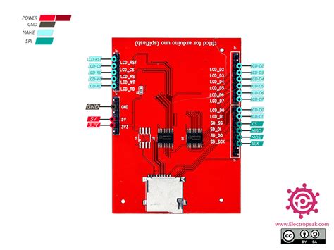 Interfacing Inch Tft Lcd Display Shield With Arduino Electropeak