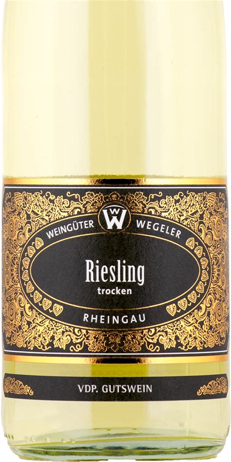 Weing Ter Wegeler Rheingau Wegeler Riesling Loess Rheingau Trocken