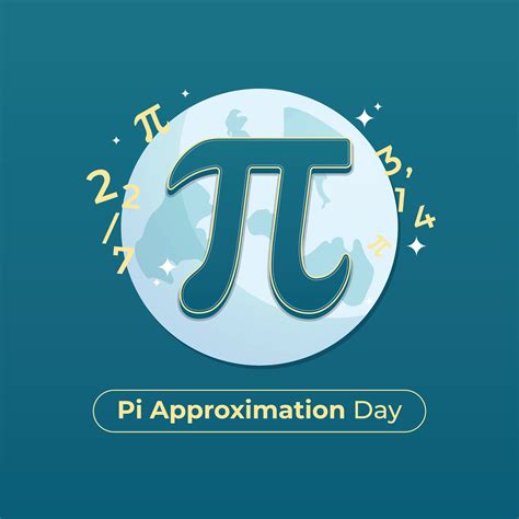 pi approximation day design template for greting pi sign design pi vector illustration pi