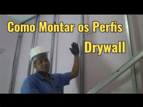 Como Montar Os Montantes Da Parede De Drywall YouTube