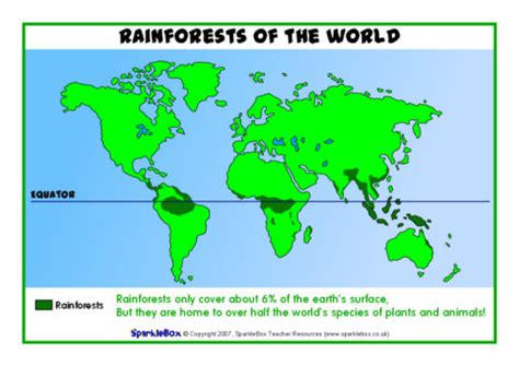 Maps Of Rainforests In The World United States Map