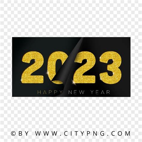 Snowy New Year Black Logo Png Citypng