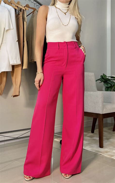 Cal A Pantalona Alfaiataria Pink Maria Guilhermina