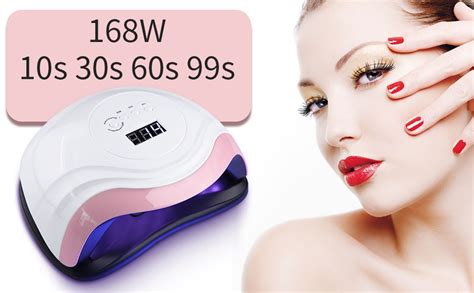 Aokyom 168W Lámpara Secadora UV Uñas Gel Curado Máquina 36LED y