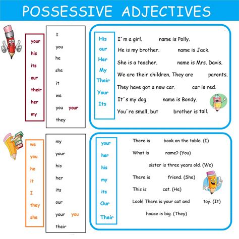 Ficha Interactiva De Possessive Pronouns Para A Posesivos En Ingles