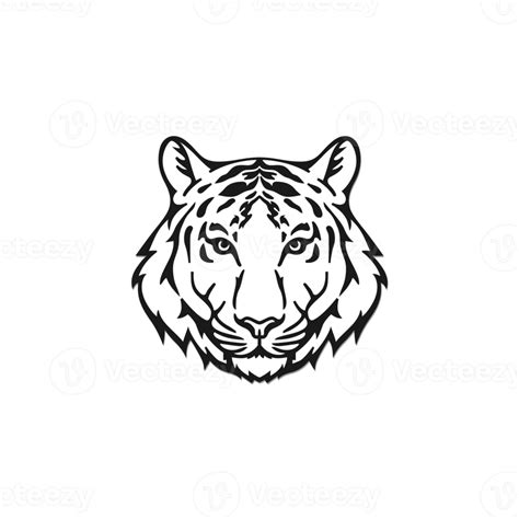 ilustración de cara de tigre aislado en png fondo transparente 15720584 PNG